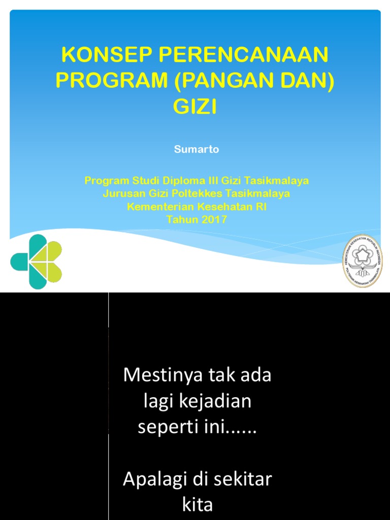 Konsep Perencanaan Program Gizi | PDF | Kesehatan Holistik