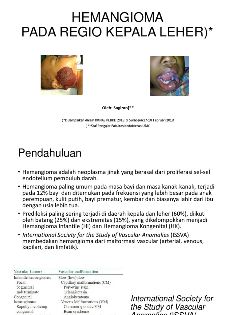 Hemangioma PPT Dr-Sagiran | PDF