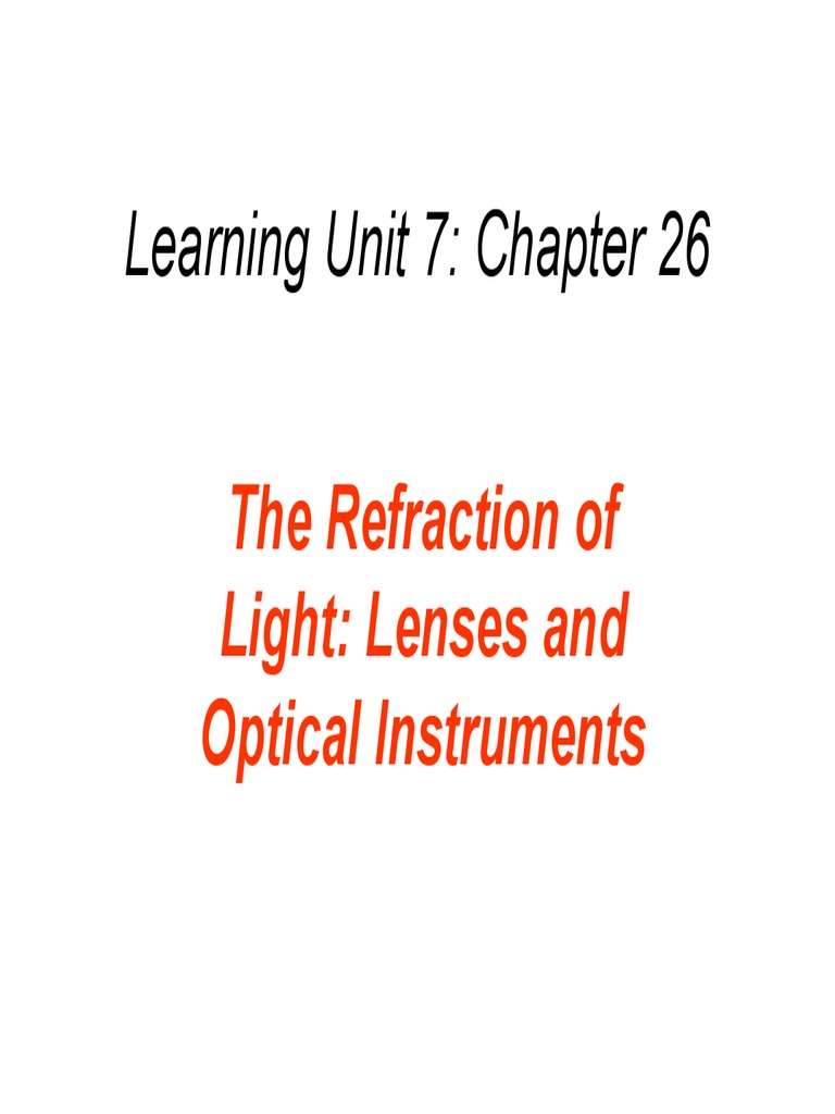 LEARNING UNIT - 6 Reflection of Light - Mirrors | PDF | Lens (Optics ...