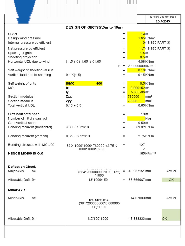 Monorail Design Lateral Load | PDF | Bending | Stairs