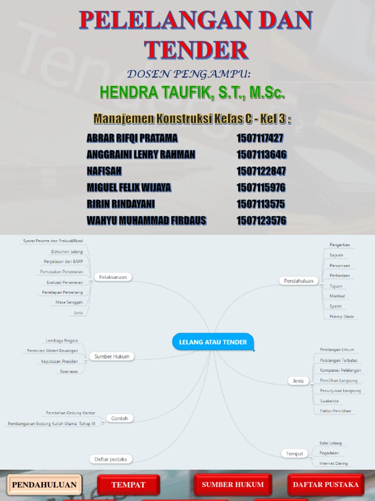 Panduan Lelang dan Tender Proyek | PDF