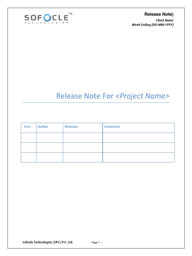 Release Note For | PDF