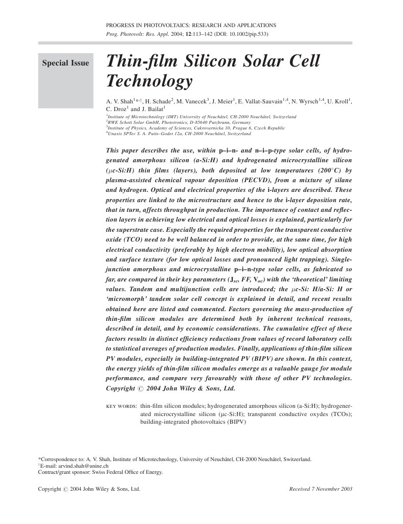 Solar Cell Technology | PDF
