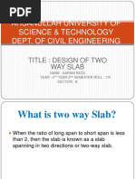 Design of 2 Way Slabs | PDF | Beam (Structure) | Prestressed Concrete