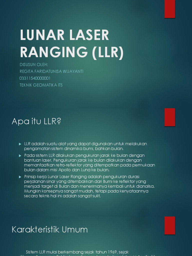 Lunar Laser Ranging (LLR) | PDF