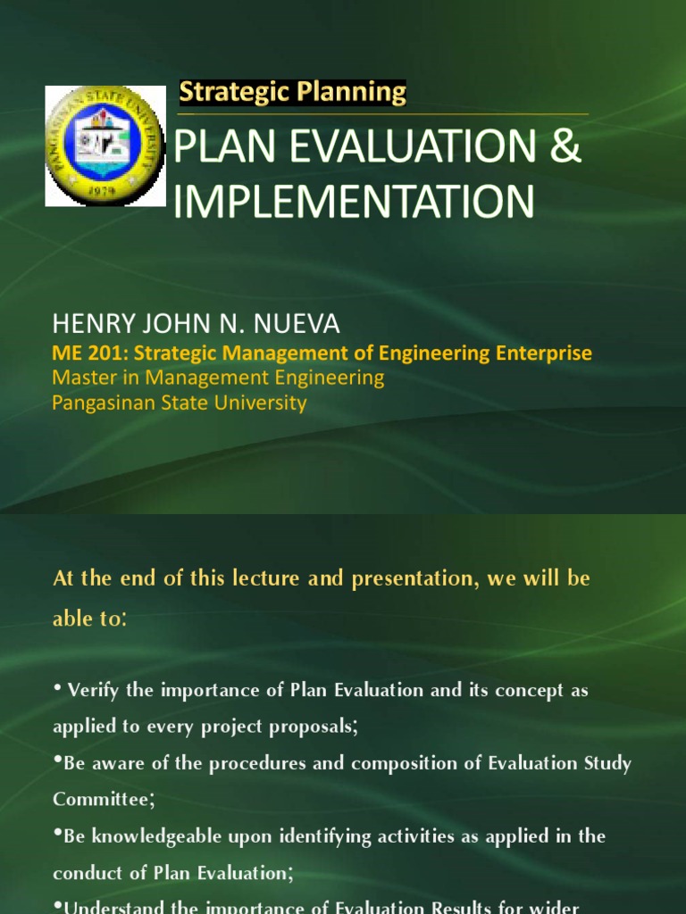 Henry John N. Nueva: ME 201: Strategic Management of Engineering ...