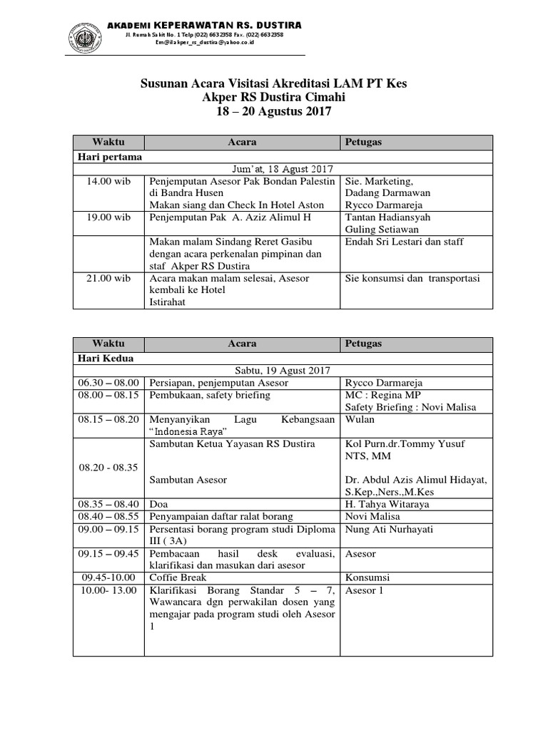 Susunan Acara Fix | PDF