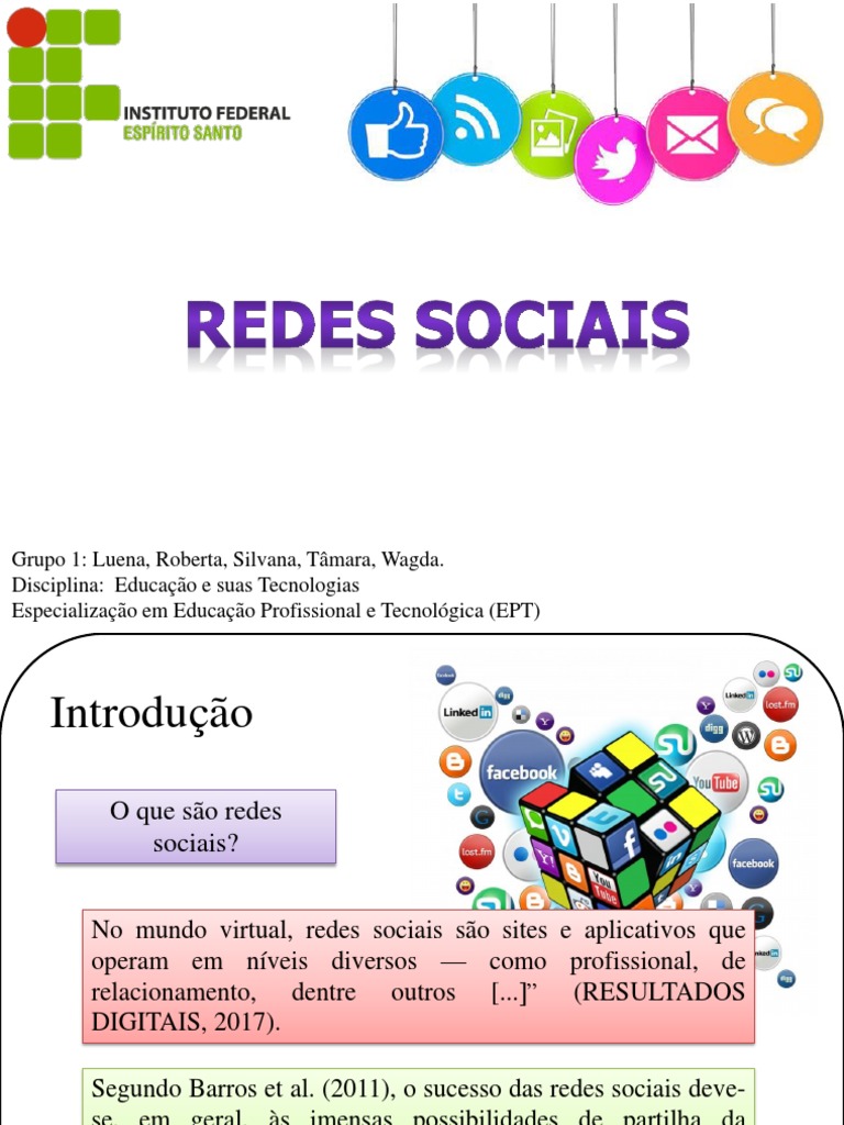 Redes Sociais | PDF | Rede social | Sociologia