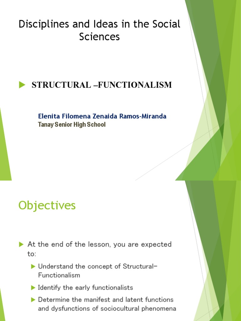 Structural Functionalism 170110133326 | PDF | Sociology | Behavioural ...