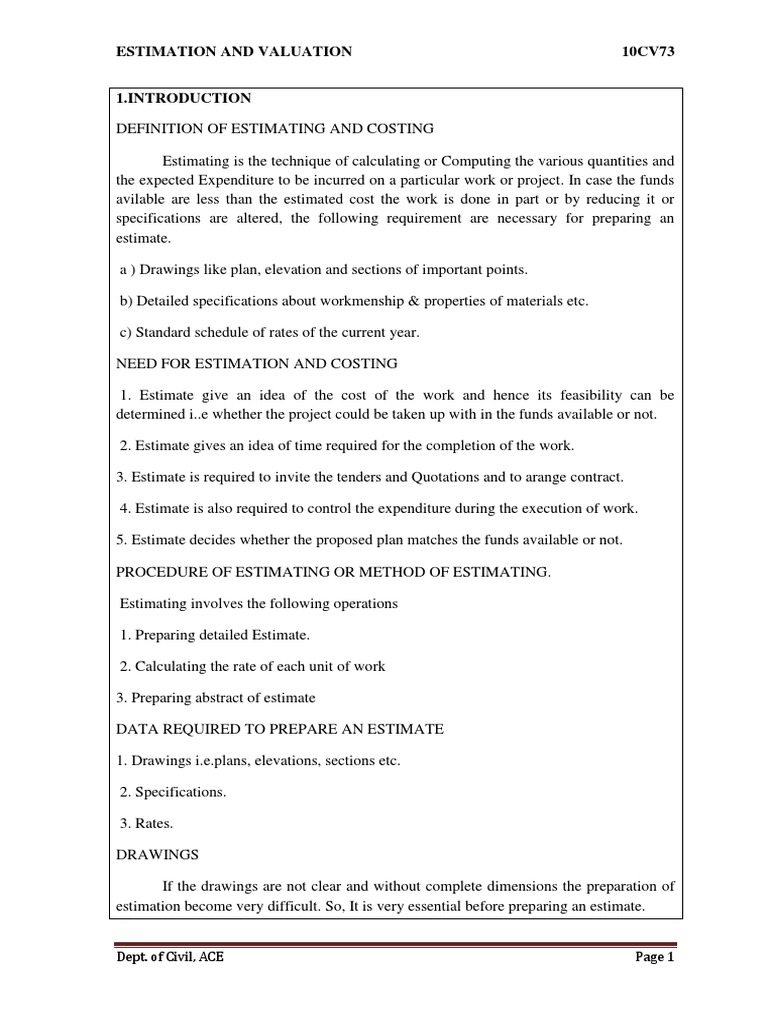 Estimation Notes Pdf Labour Economics Specification Technical