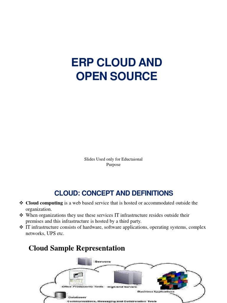 ERP CLOUD and Open Source | PDF | Cloud Computing | Enterprise Resource ...