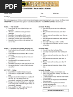 Orebro Questionnaire Scoring Guide | PDF