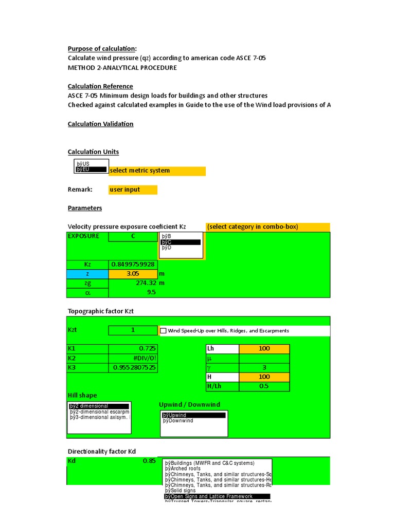 Wind Load Calculation | Nature | Mathematics