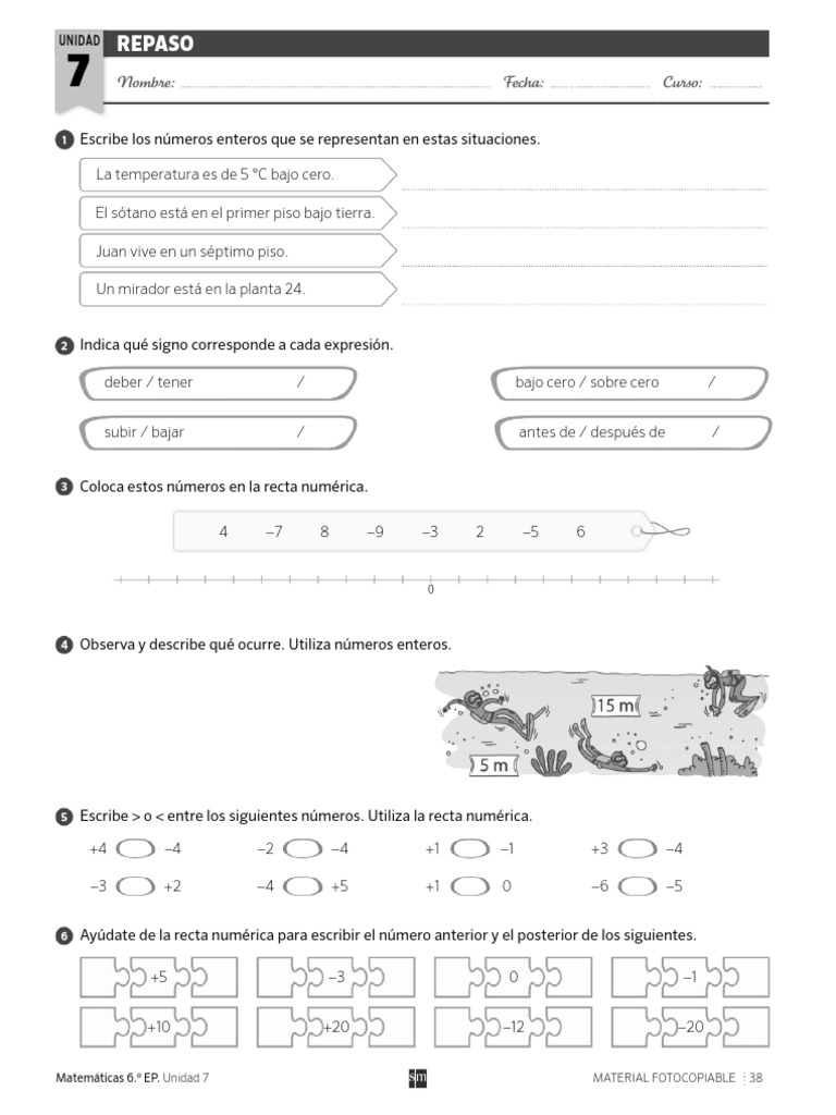 Repaso Mate | PDF | Entero | Enseñanza de matemática