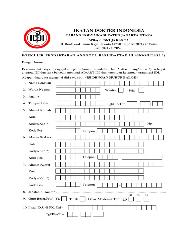 Form Kta | PDF