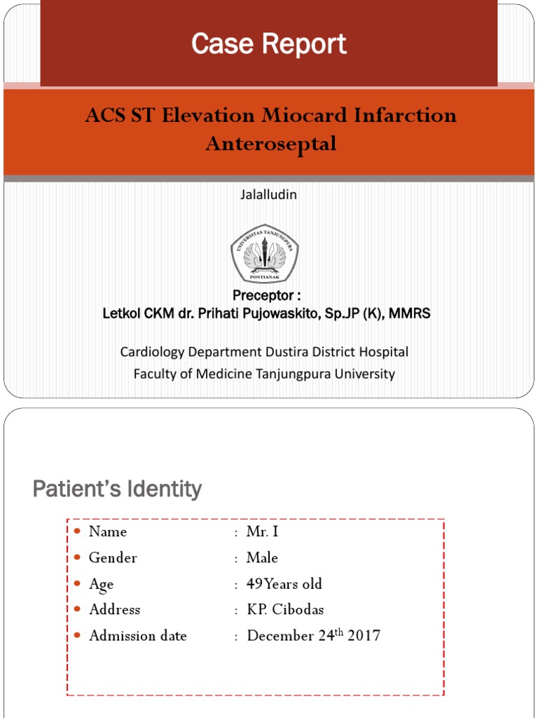 STEMI Anteroseptal | PDF | Myocardial Infarction | Electrocardiography