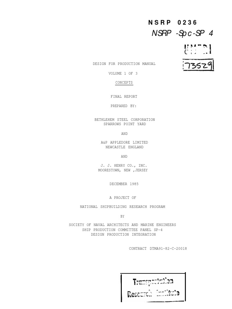 PPM Notes Ref | PDF | Design | Tonnage