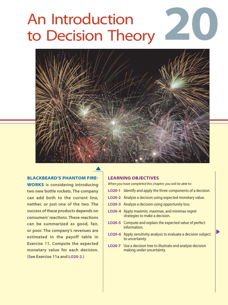 An Introduction To Decision Theory | PDF | Decision Theory | Statistics