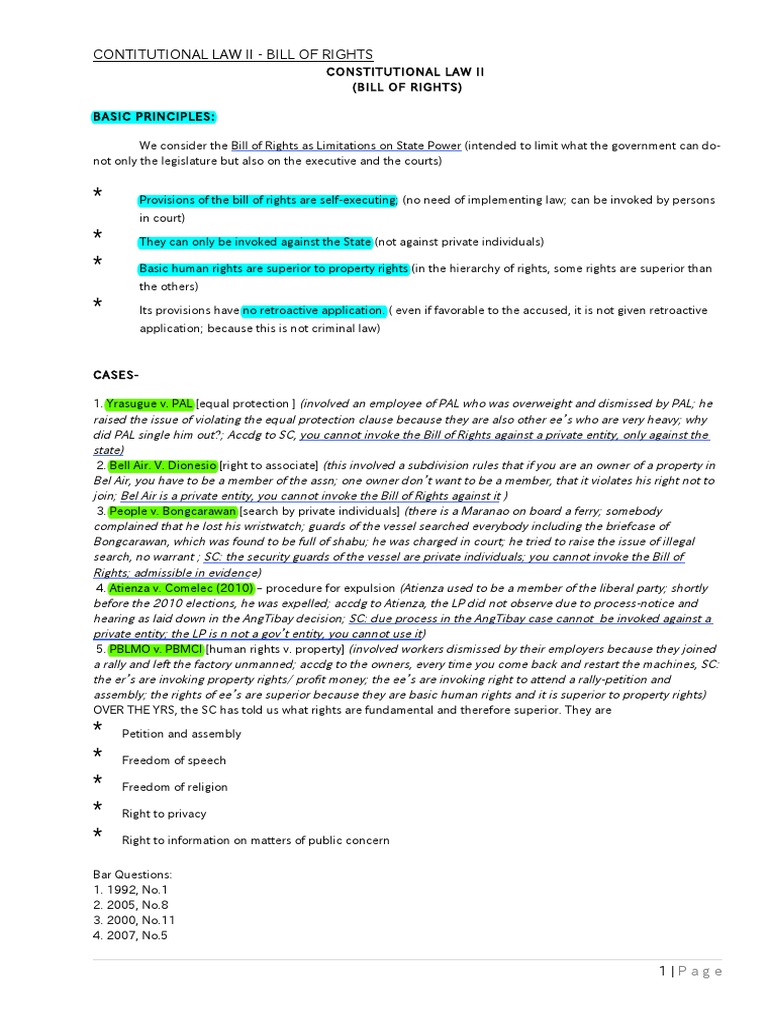Consti 2 | PDF | Search And Seizure | Due Process Clause