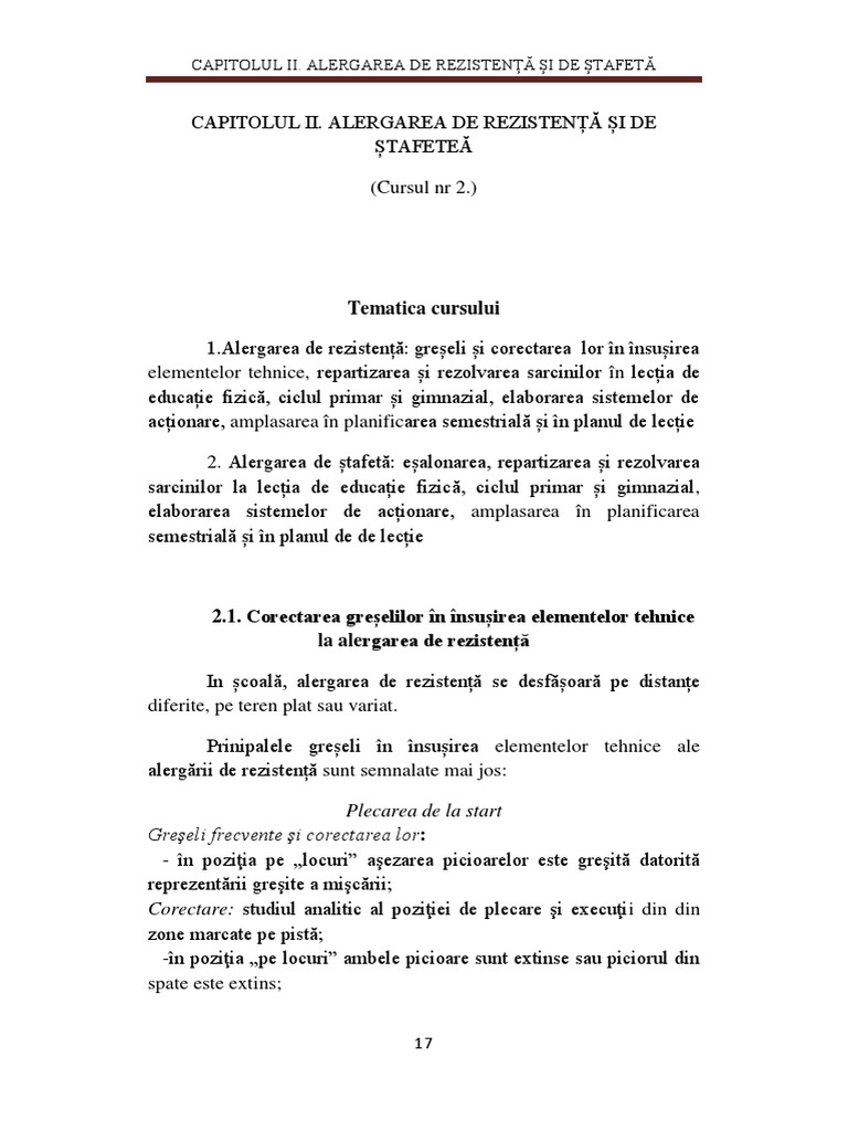 2 Alergarea de Rezistenta 1 PDF | PDF