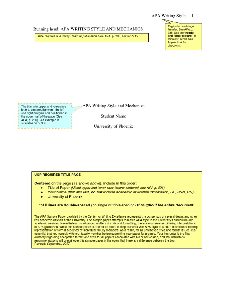 Apa Writing Guide | Pdf | Citation | Apa Style