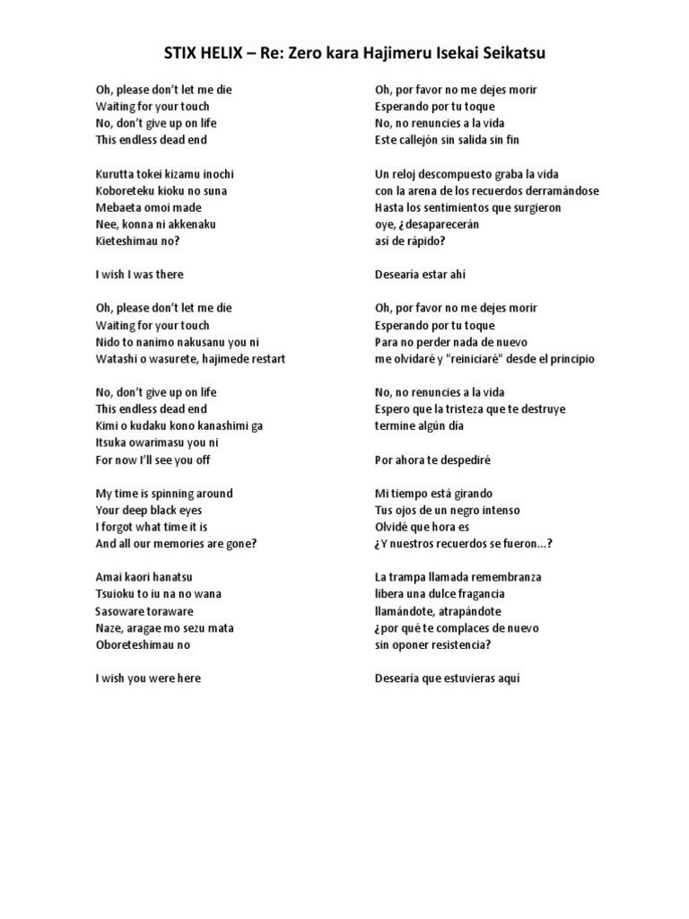 Re Zero Ending | PDF