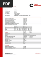 Generator Set Data Sheet | PDF | Radiator | Diesel Engine