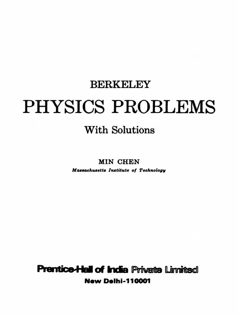 Berkeley Physics Problems | PDF