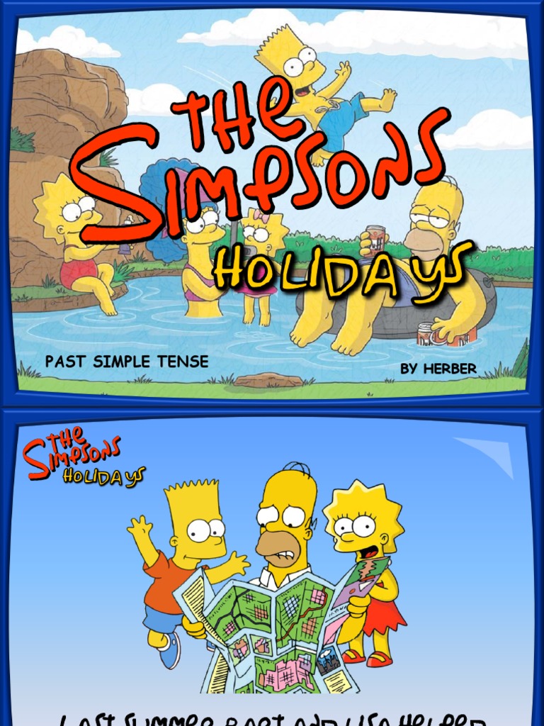 The Simpsons Holidays PPT Fun Activities Games Picture Description ...