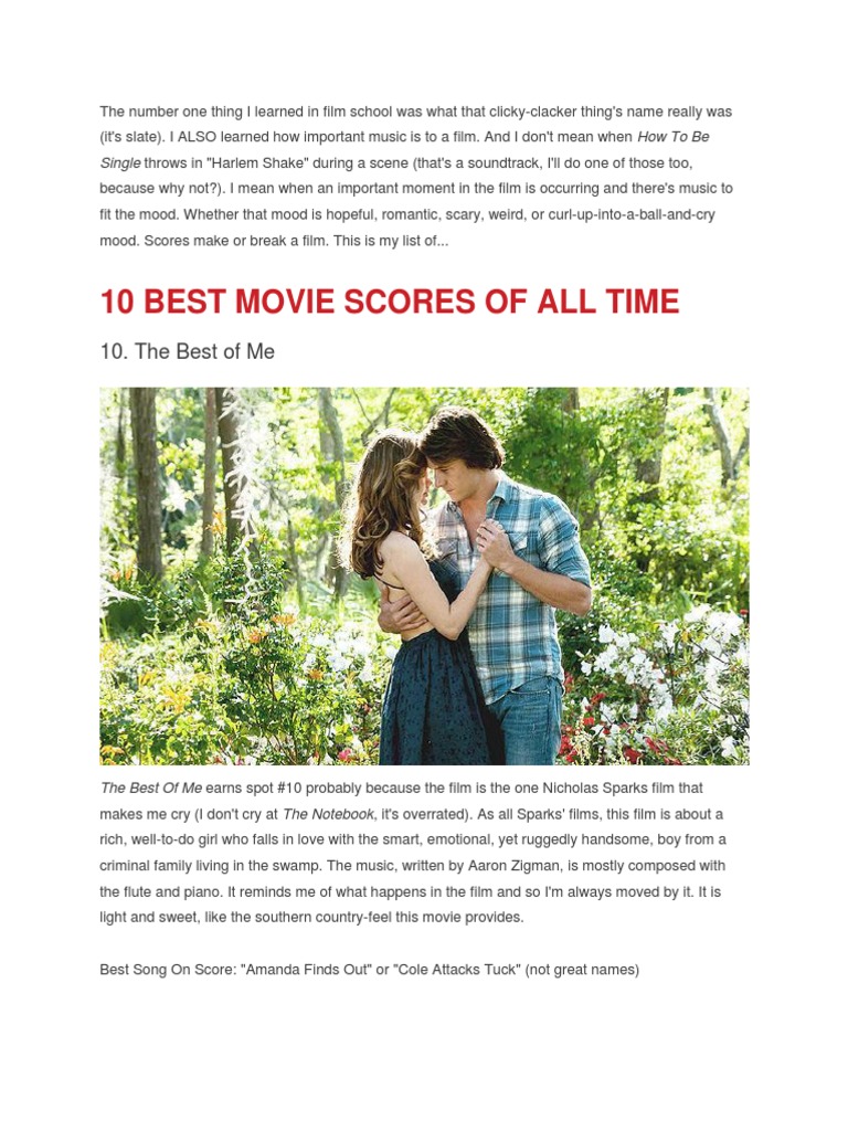 10 Best Movie Scores of All Time | PDF | Leisure