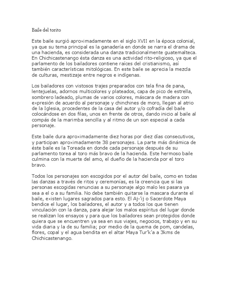Baile Del Torito | PDF