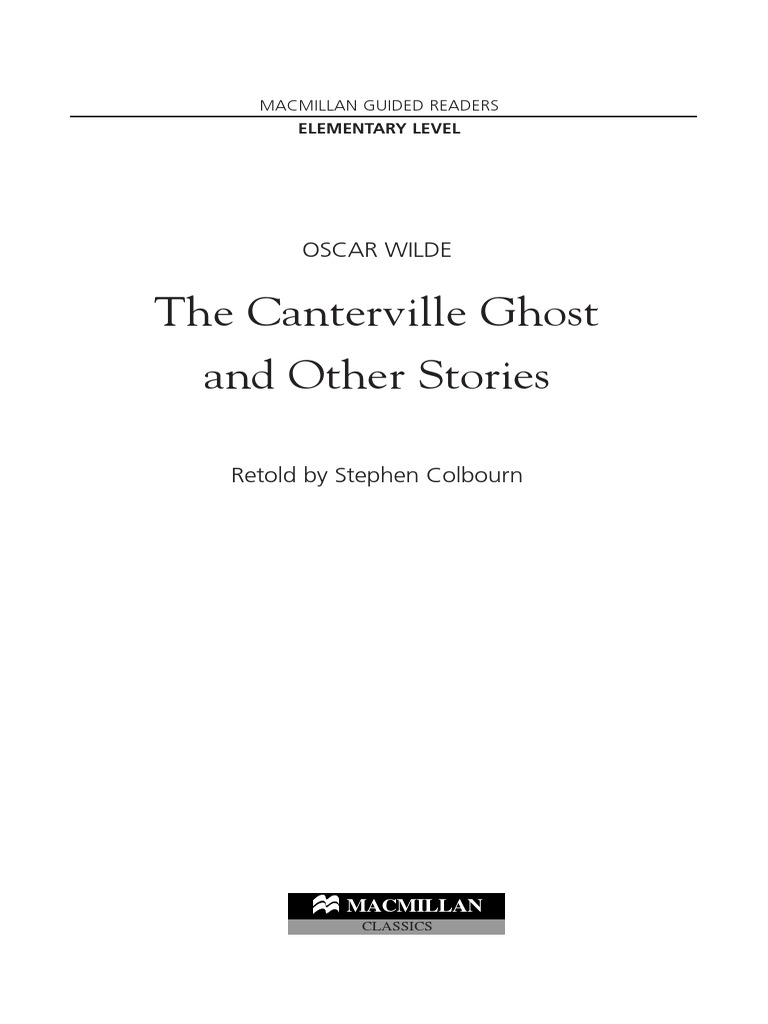 The Canterville Ghost and Other Stories: Oscar Wilde | PDF | Ghosts