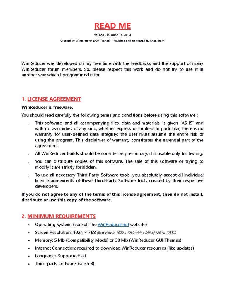 ReadMe PDF | Download Free PDF | Installation (Computer Programs ...