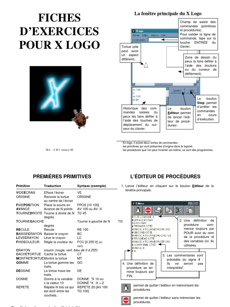 FICHES EXERCICE Logo PDF | PDF | Géométrie | Informatique et ...