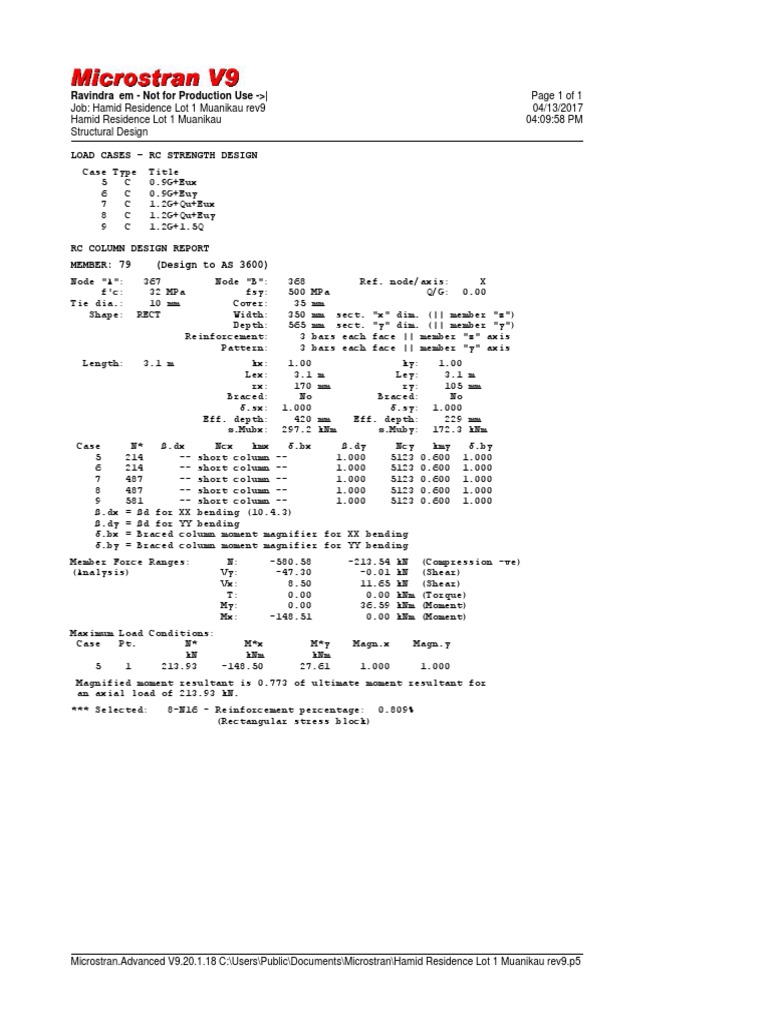 Flush Column Design FC1 | PDF