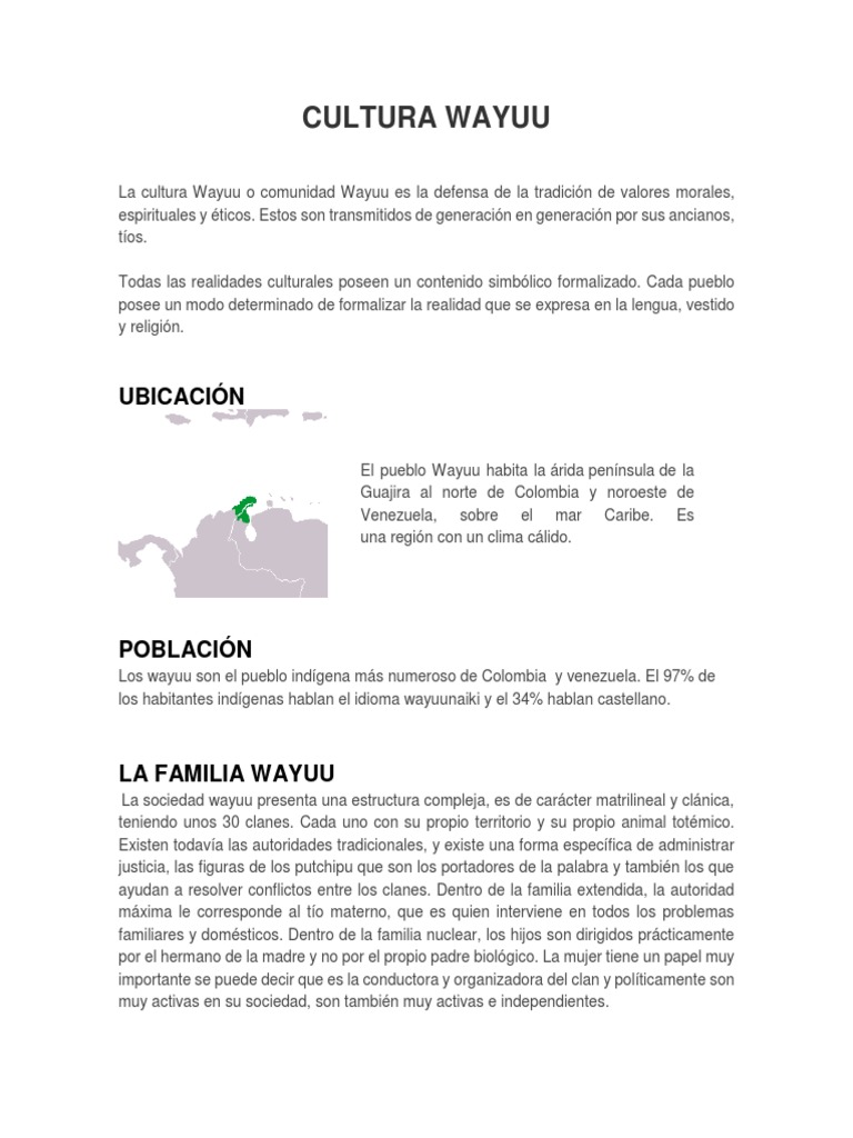 Cultura Wayuu | PDF