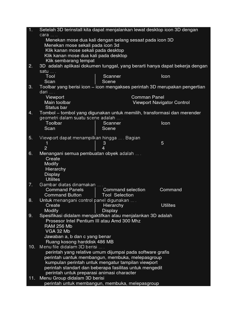 Soal 3D | PDF