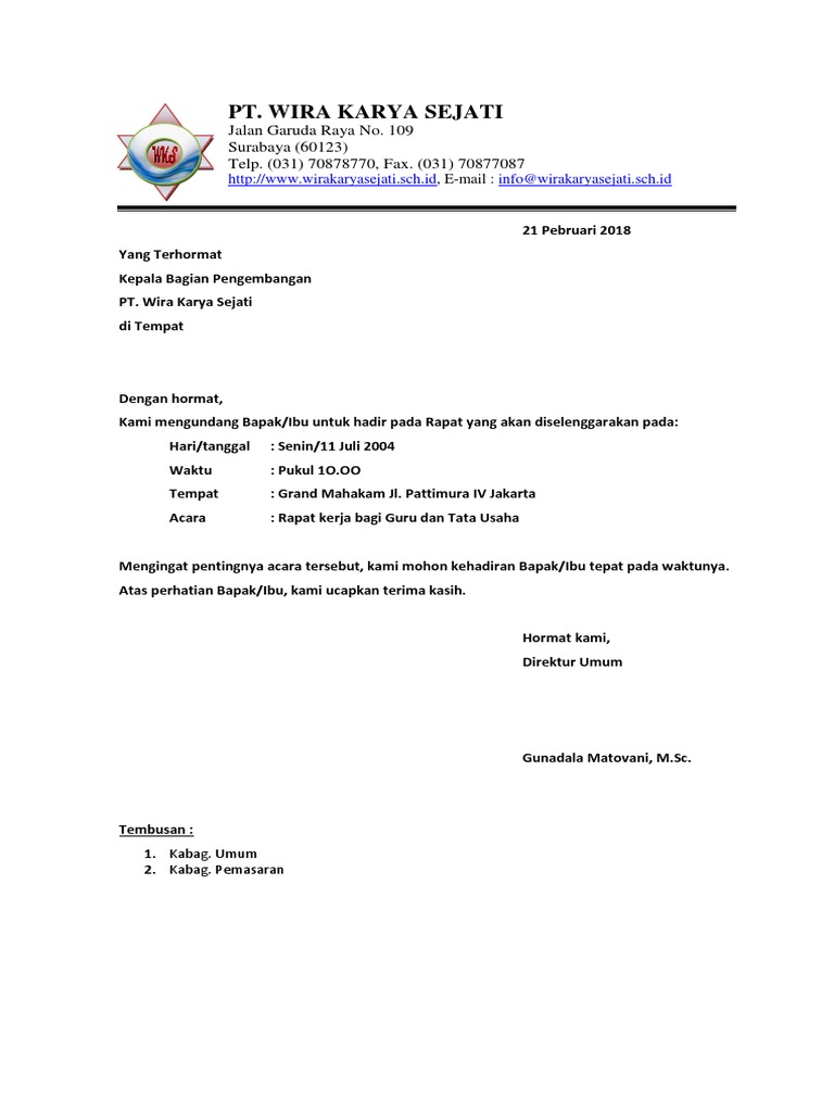 Surat Undangan | PDF