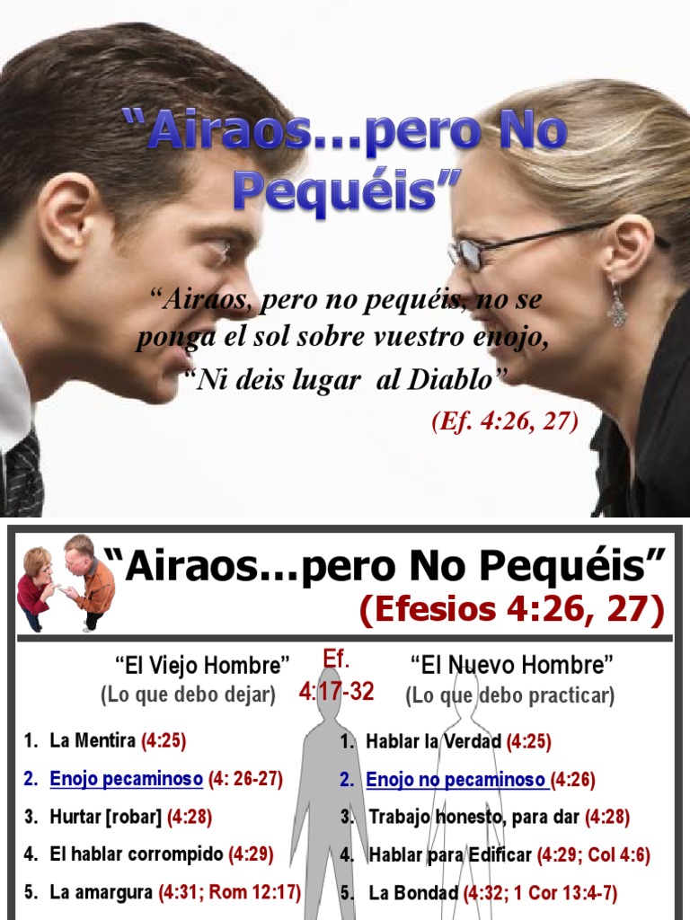 Airaos Pero No Pequc3a9is Ef 4-26-27 | PDF | Ira | Siete pecados capitales