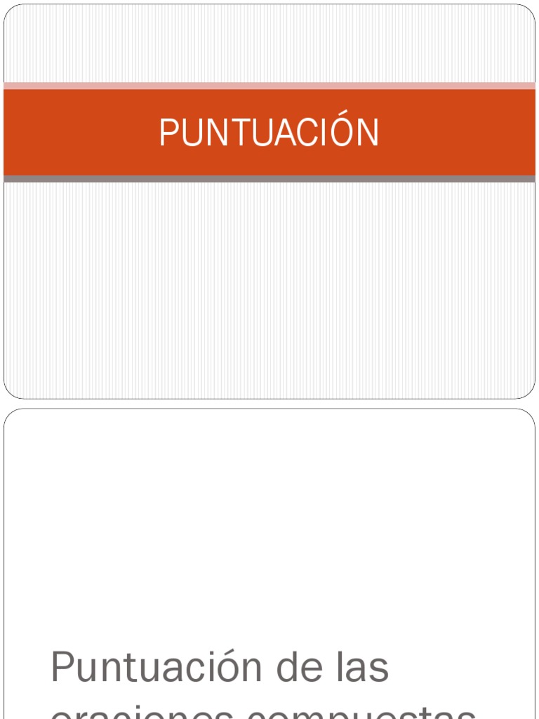 Puntuación 1 | PDF | Oración (Lingüística) | Lingüística