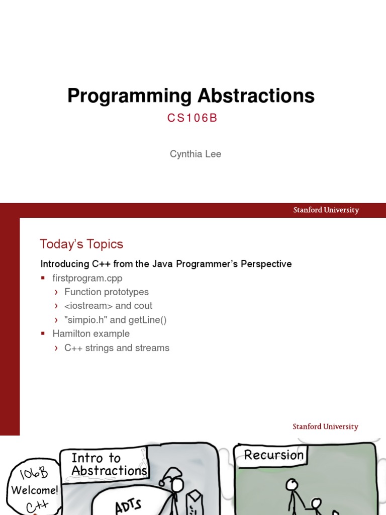 Programming Abstractions: Cynthia Lee | Download Free PDF | String ...