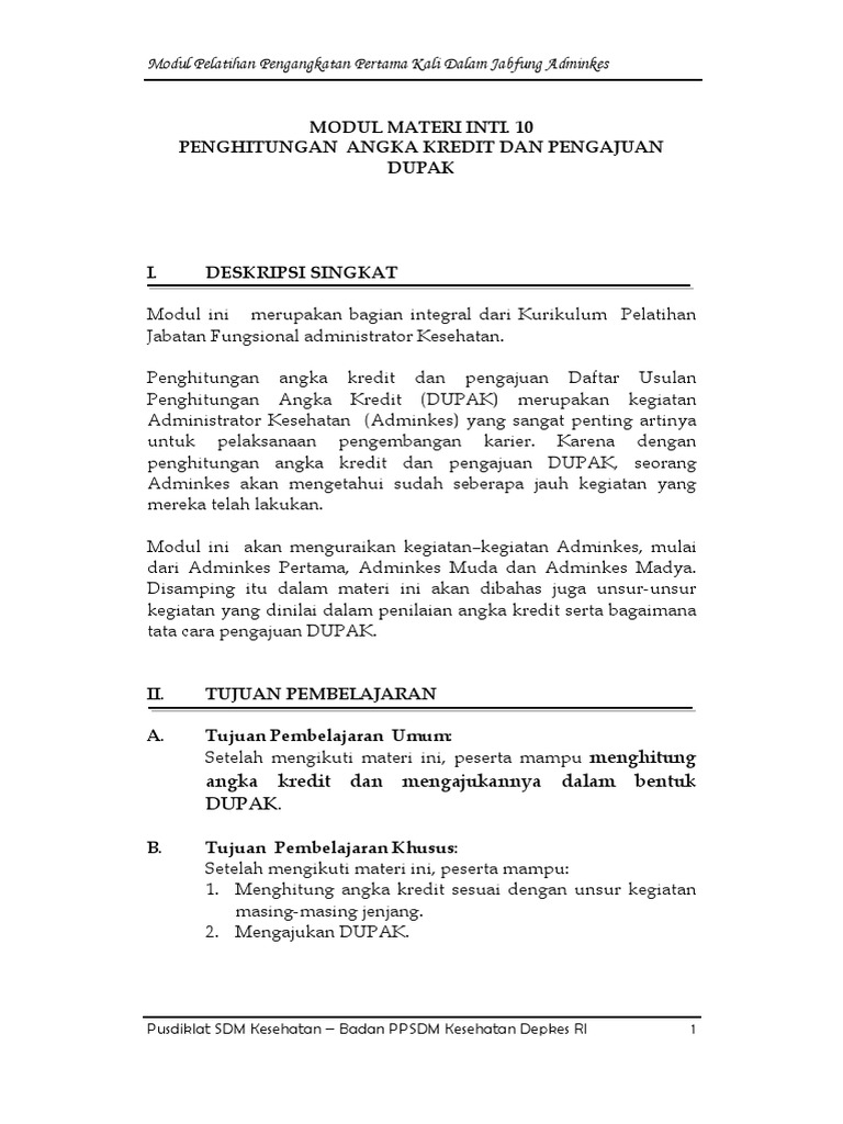 Dupak Adminkes | PDF