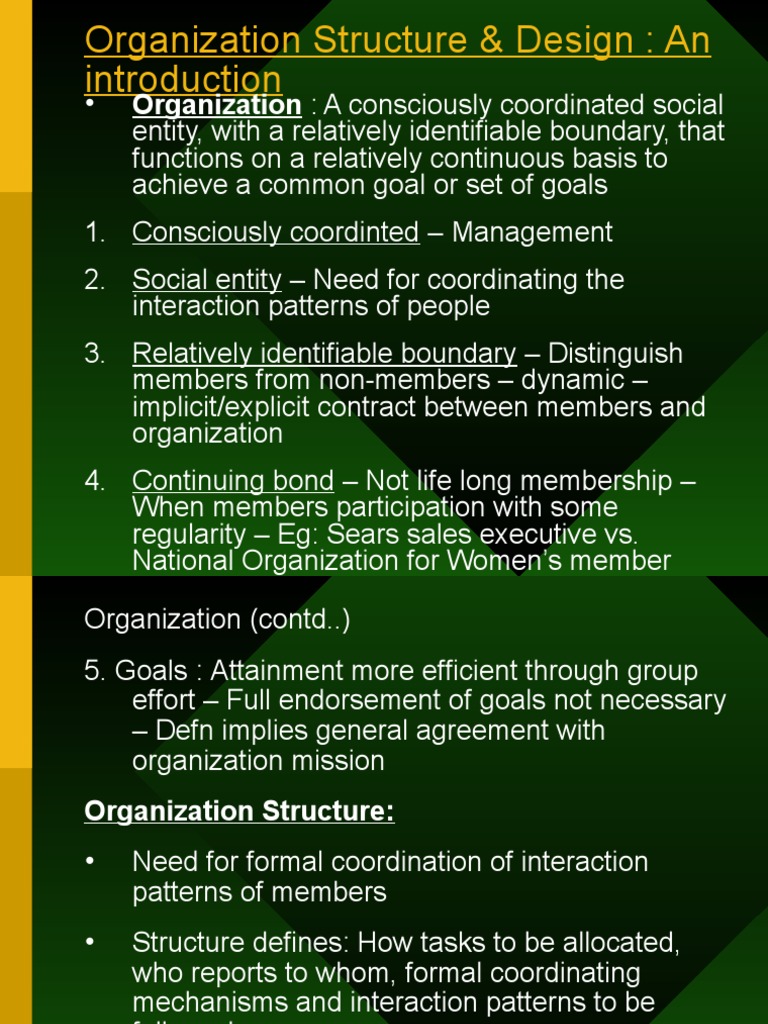 Revised Session 1-2 Organization Structure & DesignAn Introd | PDF ...