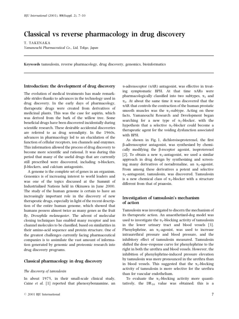 Classical Vs Reverse Pharmacology in Drug Discovery | PDF | Drug ...