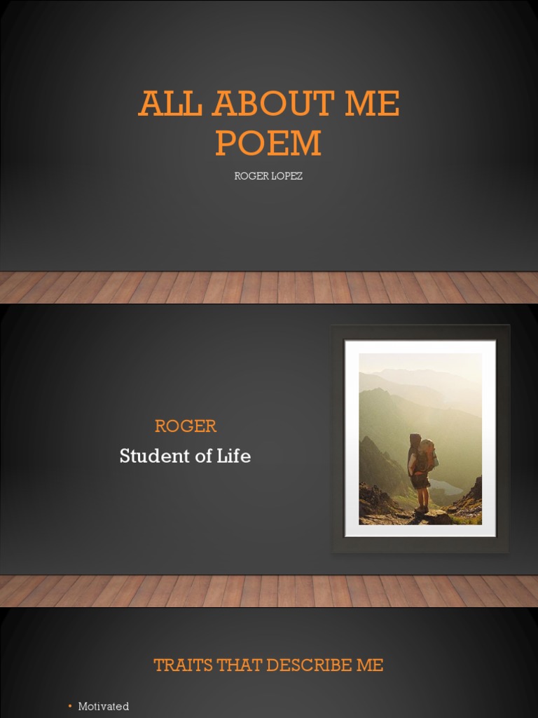 All About Me Poem | PDF
