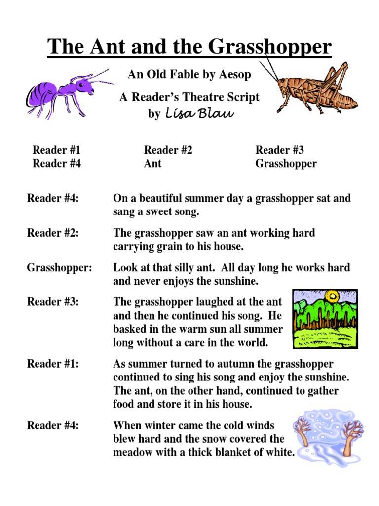 Ant and The Grasshopper | PDF