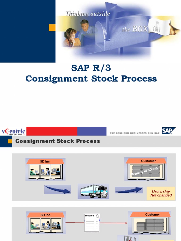 Sap R/3 Consignment Stock Process | PDF | Delivery (Commerce) | Sap Se