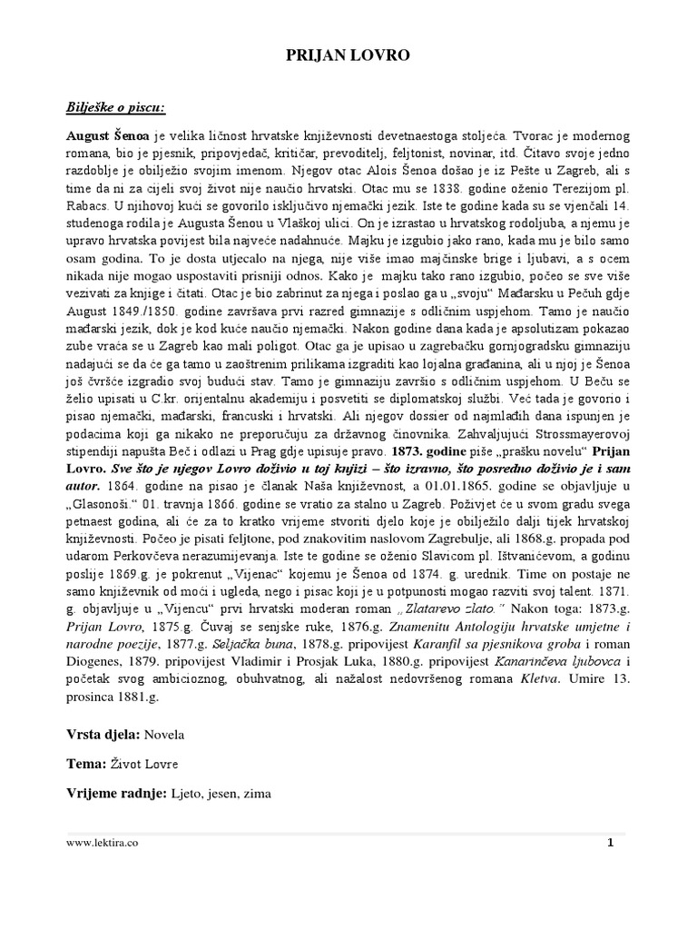 Prijan Lovro PDF | PDF