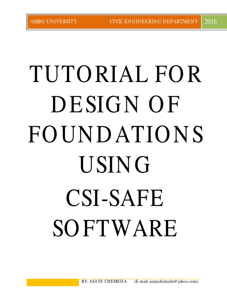 Tutorial on Designing Isolated, Combined and Mat Foundations Using CSI-SAFE Software | PDF ...