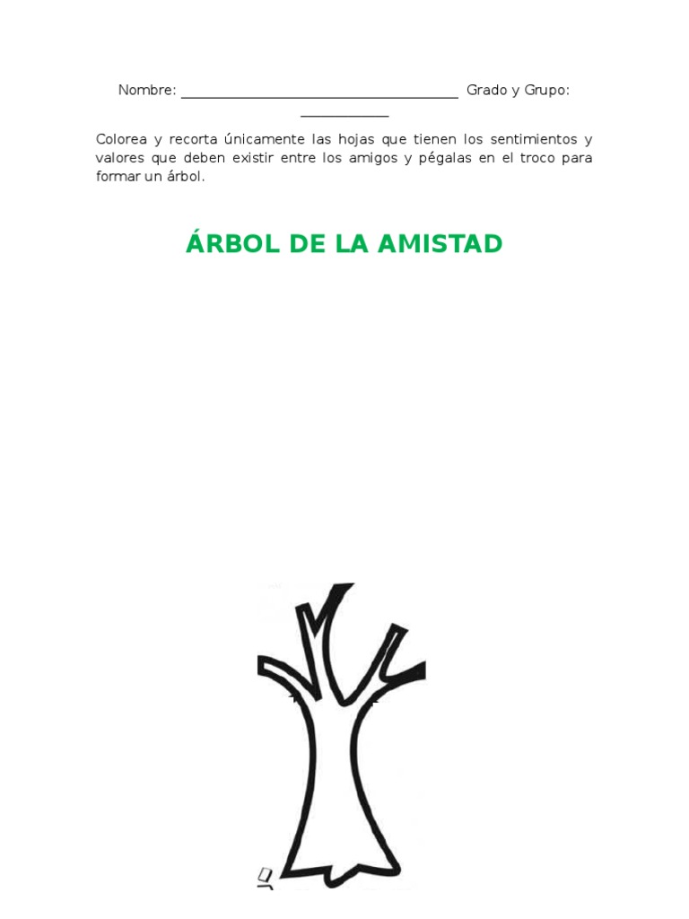 Arbol de La Amistad | PDF